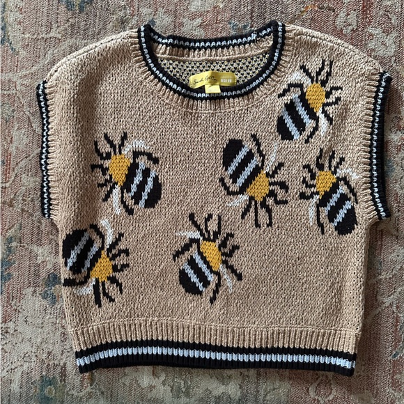 Anthropologie | Sweaters | Anthropologie Bumble Bee Sweater Vest | Poshmark